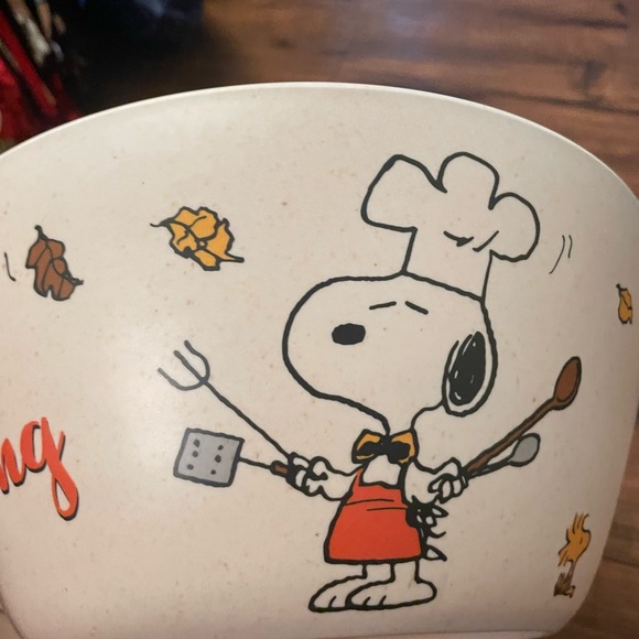 Peanuts | Dining | Peanuts Snoopy Happy Thanksgiving Bamboo Serving ...